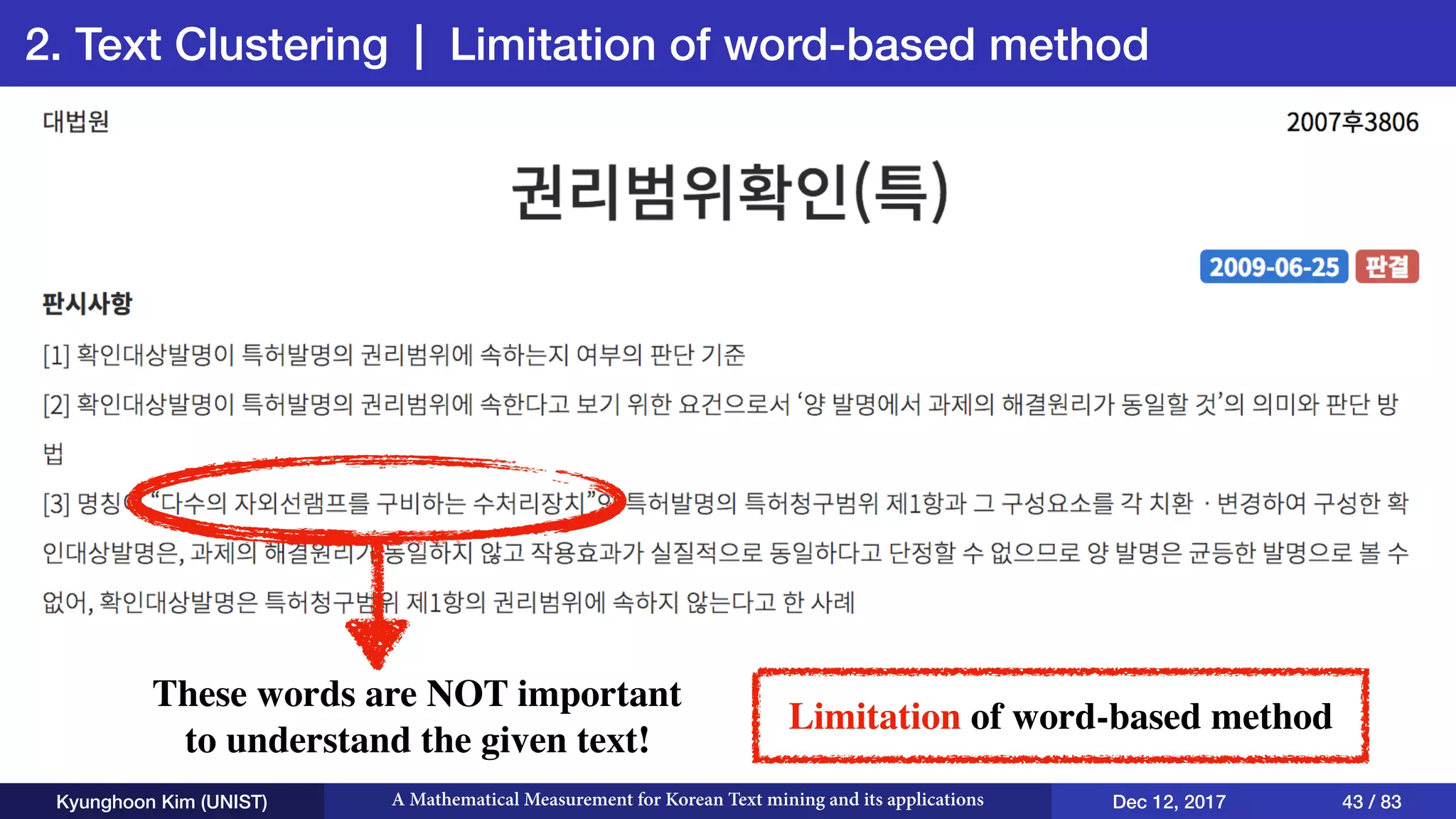 Korean Text mining | PPT
