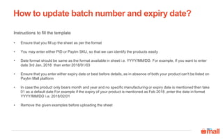 Cataloguing- Update batch number & expiry date | PPT