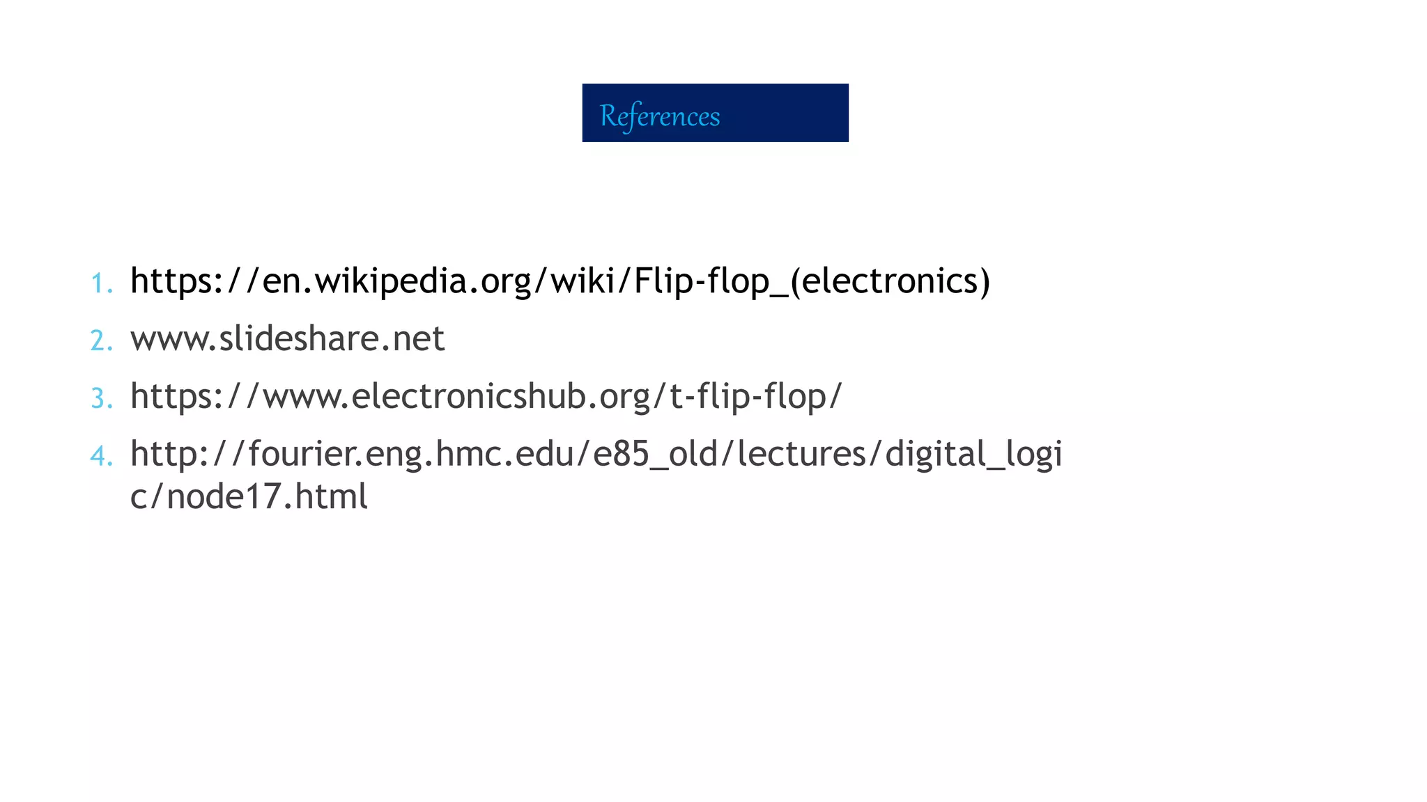 Presentation On Flip-Flop | PPTX