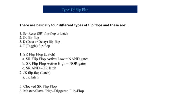Presentation On Flip-Flop | PPTX