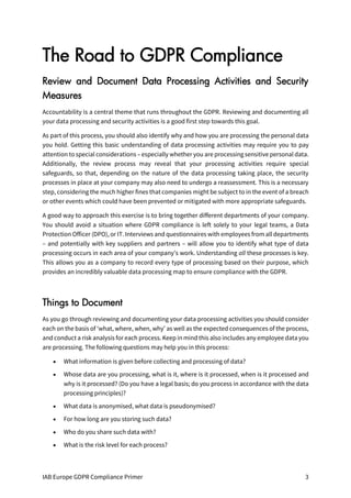 IAB Europe's GDPR Compliance Primer | PDF