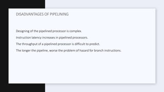 Pipelining | PPTX | Computing | Technology & Computing