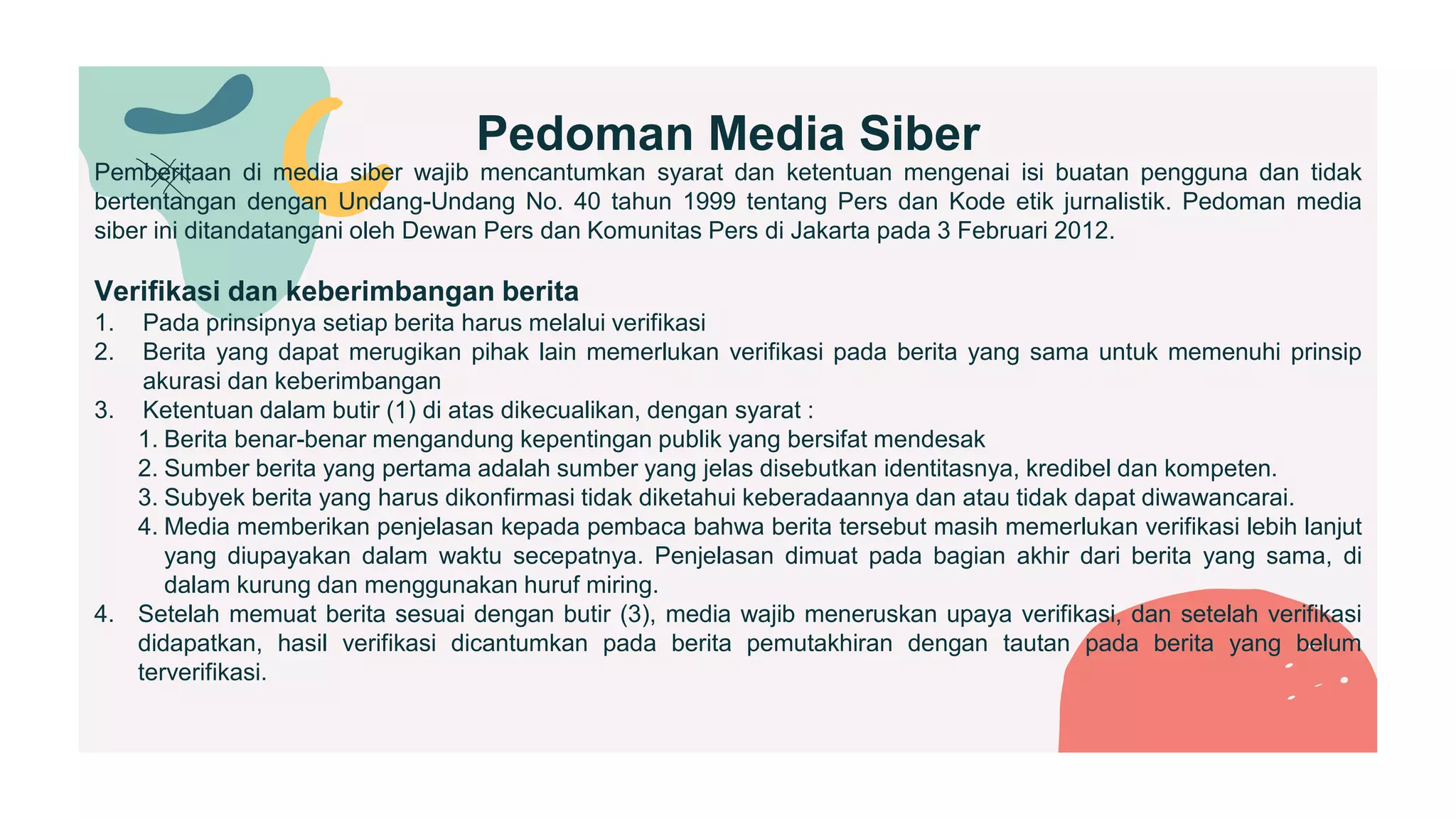 Media Siber di Indonesia | PPTX