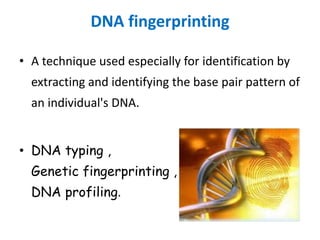 fingerprinting | PPT