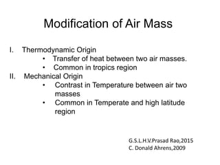 Air masses And FRonts | PPTX