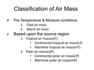 Air masses And FRonts | PPTX