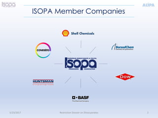 ISOPA's perspektiver på restriktionsprojektet | PPT