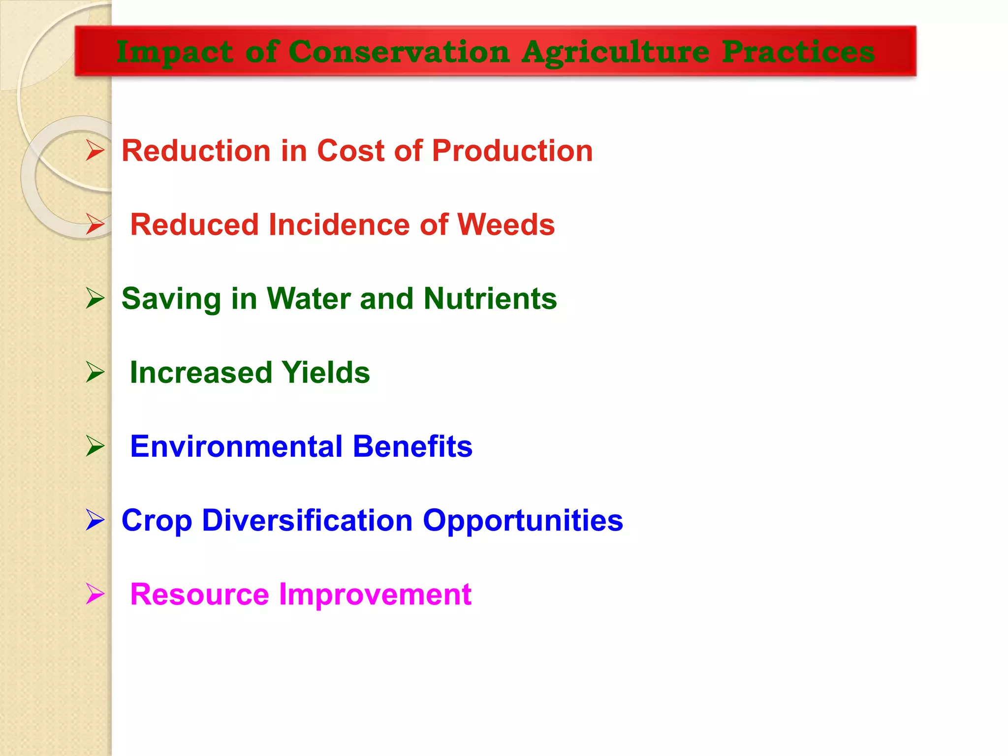 Resource Conservation Technology for Management of Soil Health | PPT