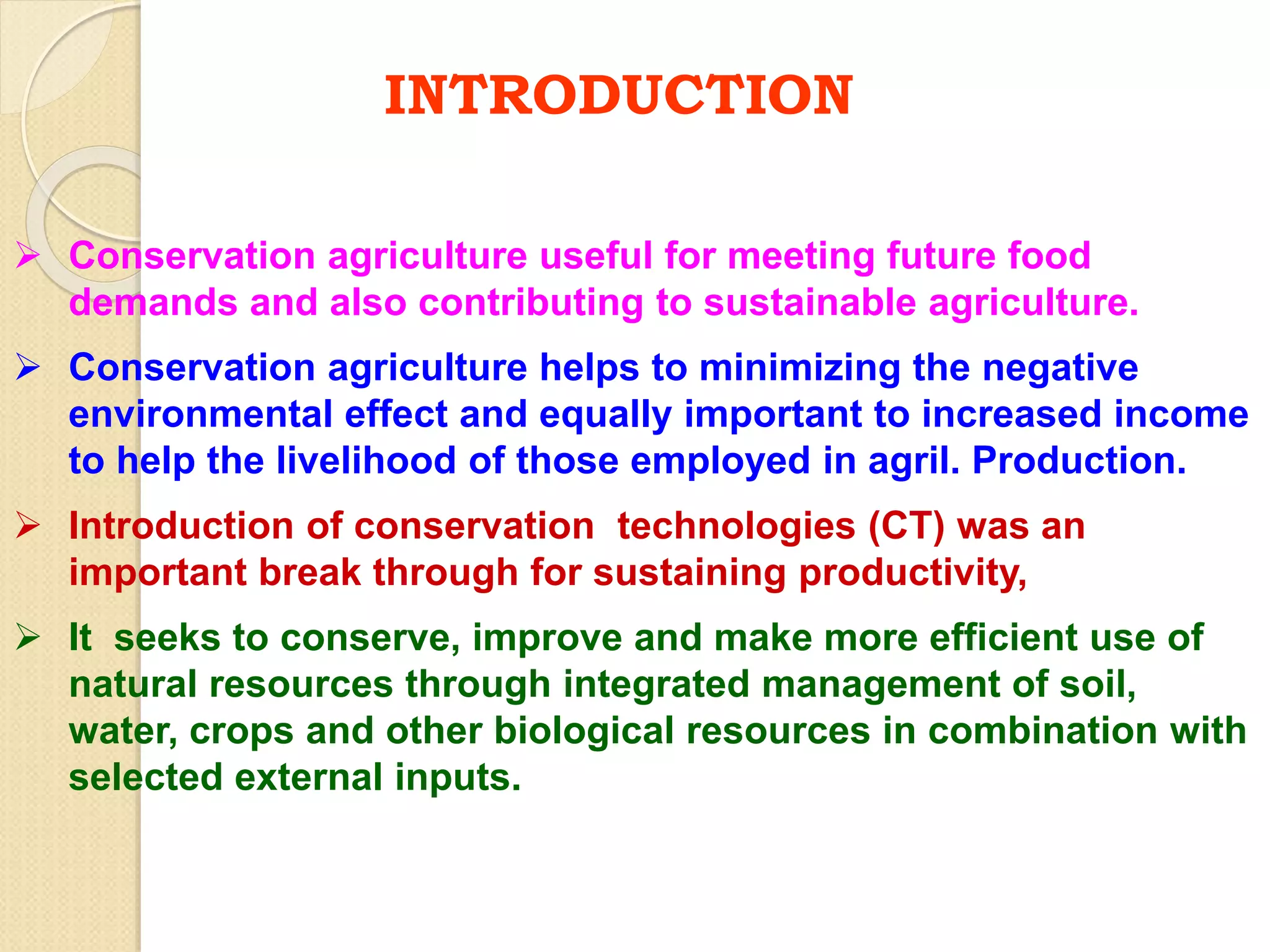 Resource Conservation Technology for Management of Soil Health | PPT