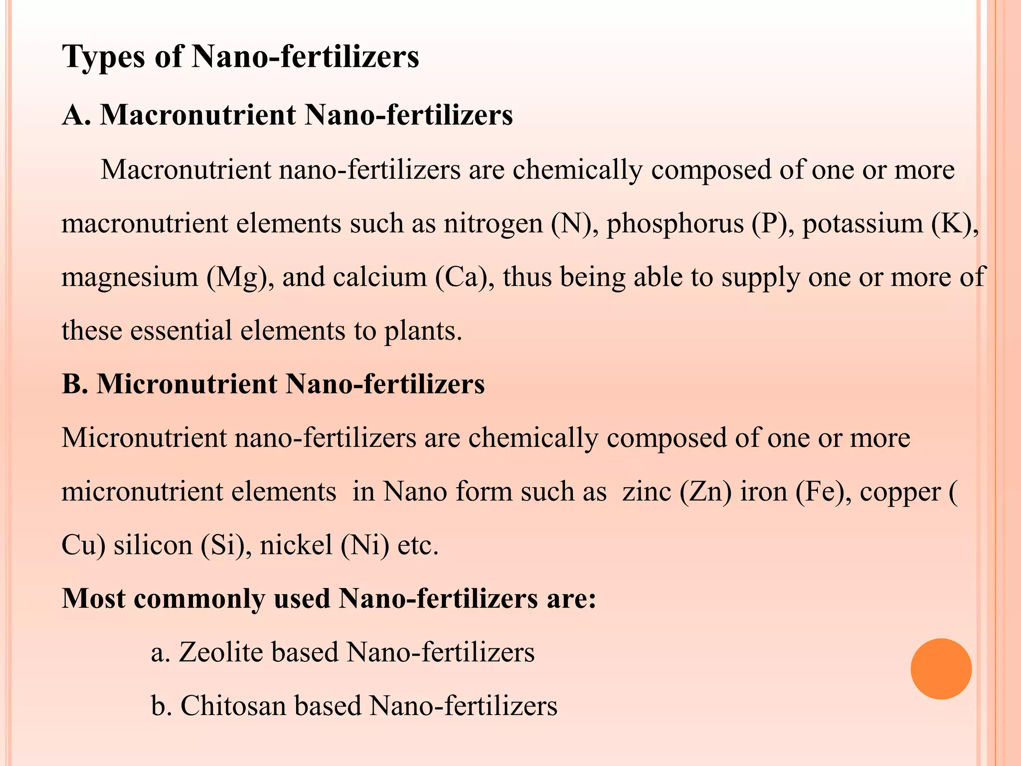 NANO-FERTILIZERS FOR PRECISION AND SUSTAINABLE AGRICULTURE | PPTX