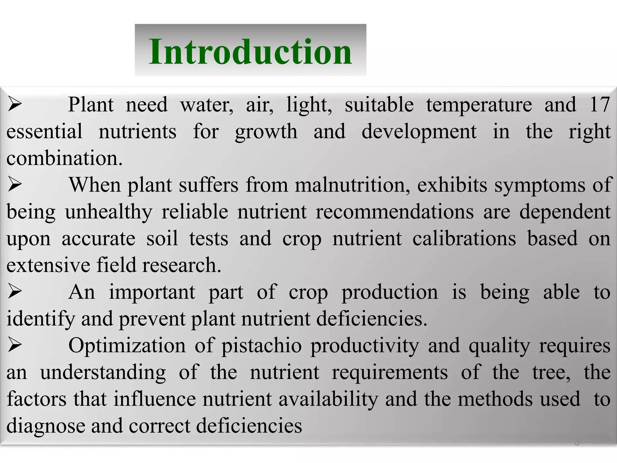RECENT DIGNOSTIC TECHNIQUES AND AMELIORATIVE MEASURES OF NUTRIENTS ...