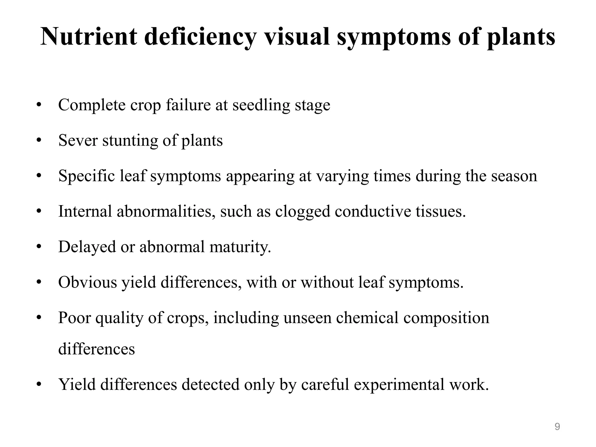 RECENT DIGNOSTIC TECHNIQUES AND AMELIORATIVE MEASURES OF NUTRIENTS ...