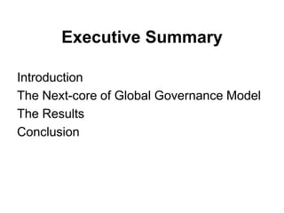 The Next-core of Global Governance Model Unveiled: The Synthesis of ...