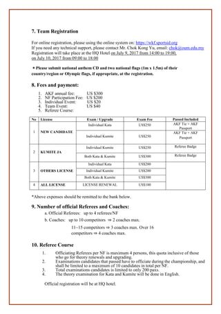 2017 akf championship bulletin 2 | PDF | Australia and Oceania Travel ...