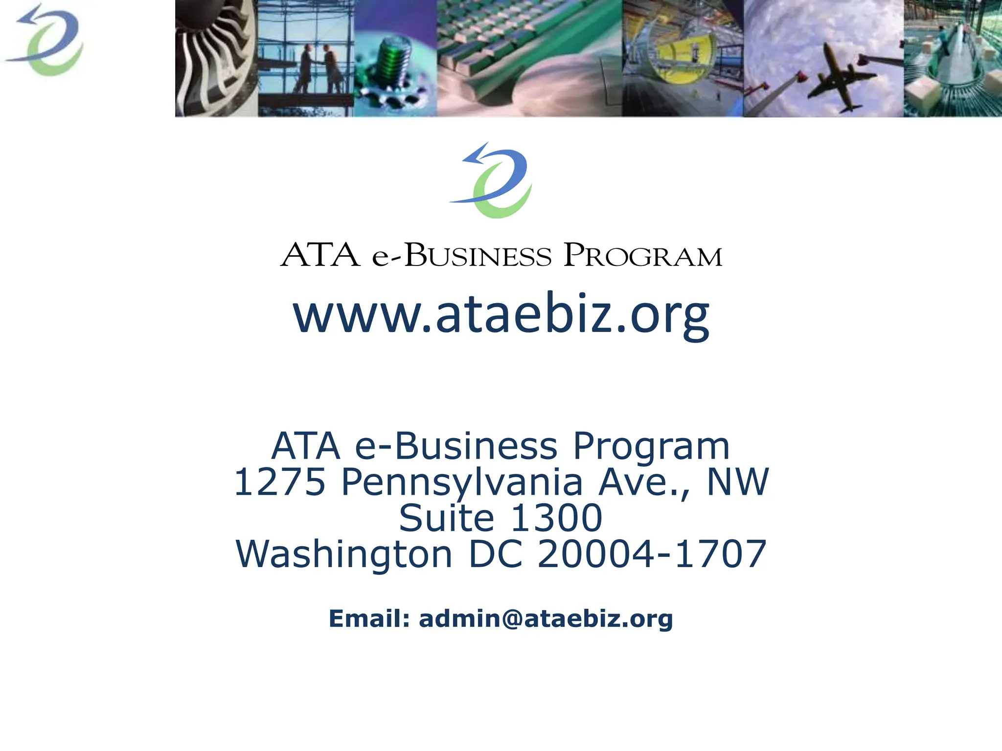 ATA e-Aviation Business Standards Overview | PPT