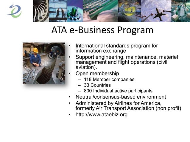 ATA e-Aviation Business Standards Overview | PPT