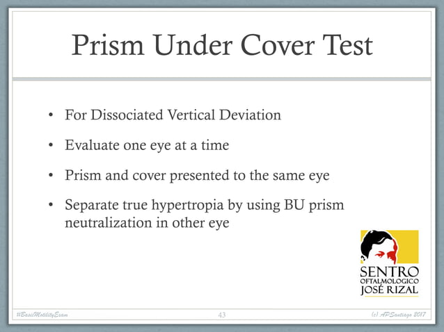 2017 Basic Motility Examination | PDF | Eye and Vision Conditions ...