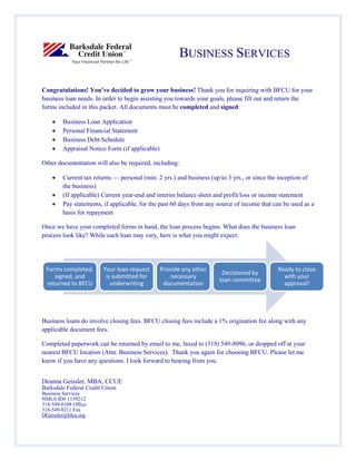 2017 Business Loan Application Packet | PDF