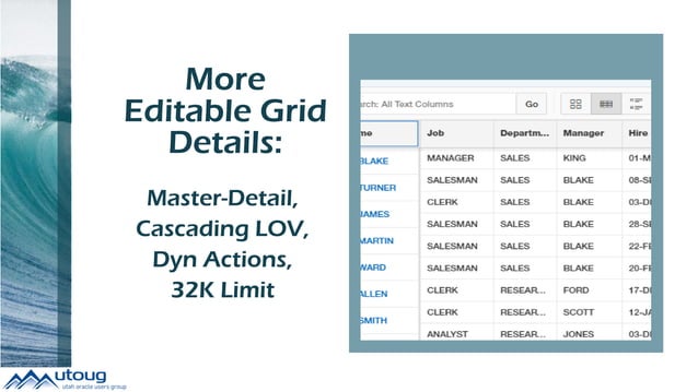 Going To The Grid Tabular Form Edition Oracle Apex Editable Interactive Grids Pdf