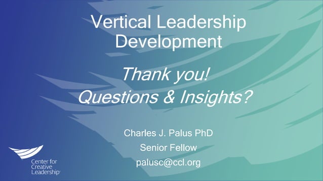 Vertical Leadership Development For a Complex World | PPT