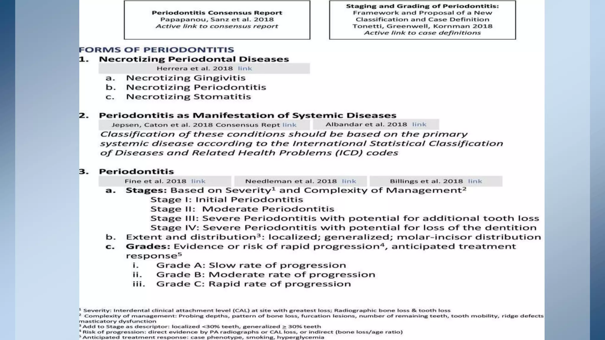 2017 classification of periodontal and periimplant diseases | PPTX