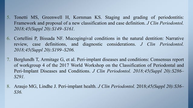 2017 classification of periodontal and periimplant diseases | PPTX