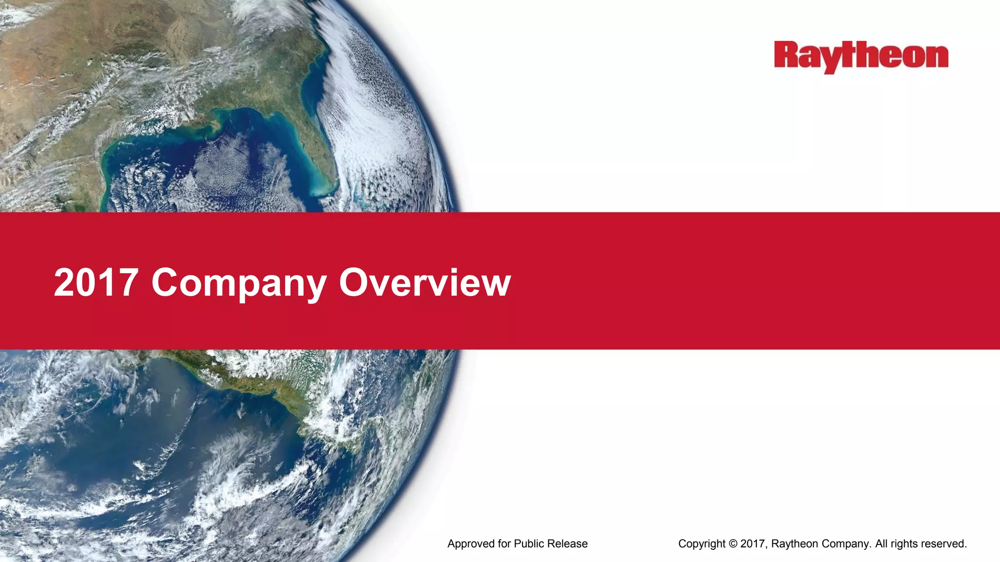 2017 Raytheon Corporate Overview | PDF