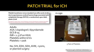 Intracranial Haemorrhage and Anticoagulants in Critical Care | PPTX