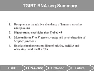 High throughput sequencing with Thermostable Group II Intron Reverse Transcriptase | PPT