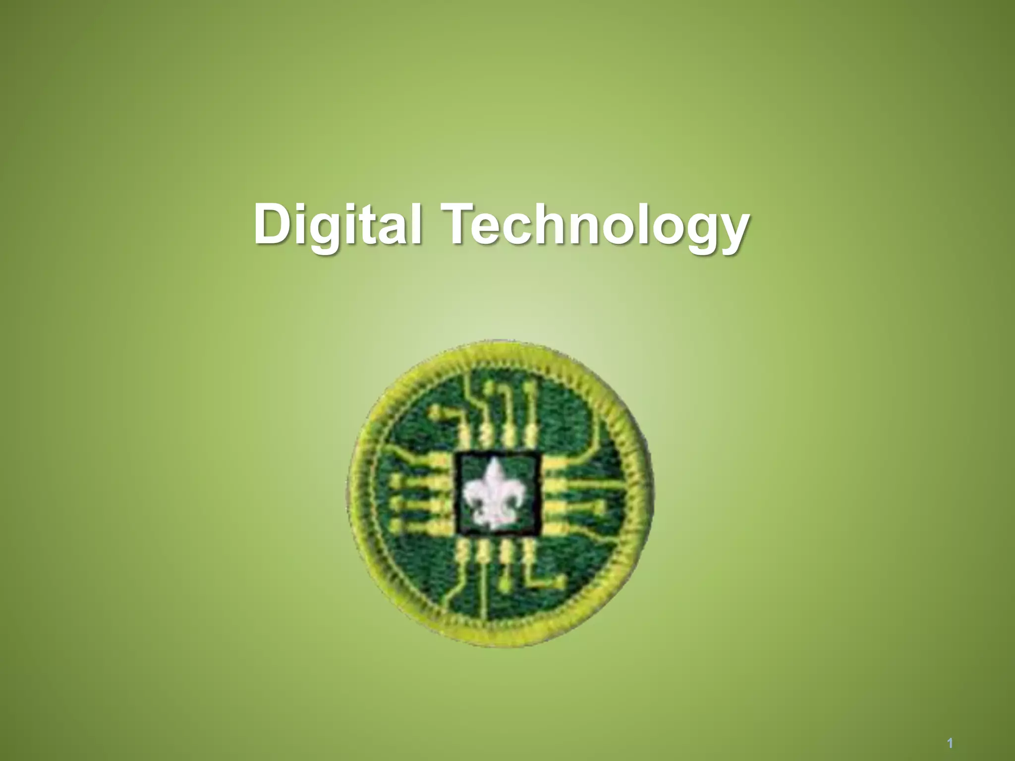 2017 Digital Technology Merit Badge - Boy Scouts of America | PPTX ...