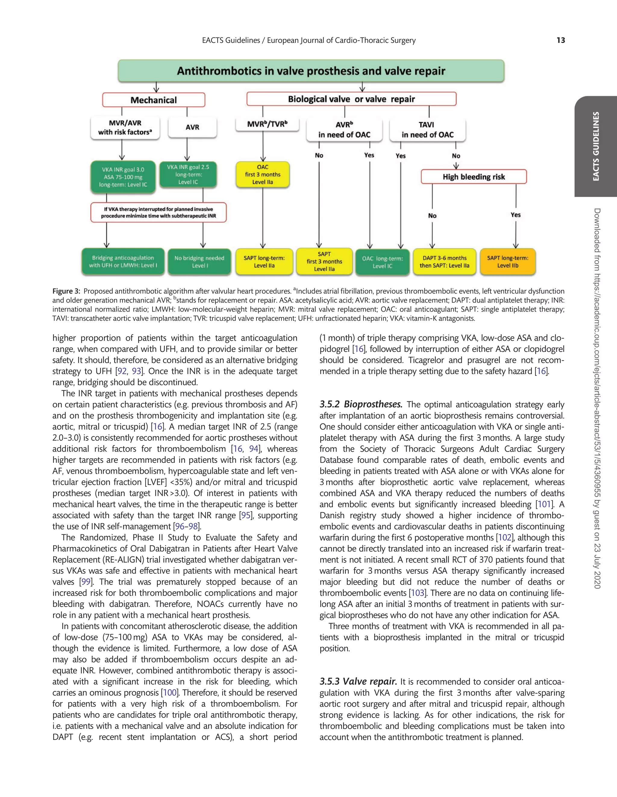 2017 eacts guidelines on perioperative medication in adult cardiac ...