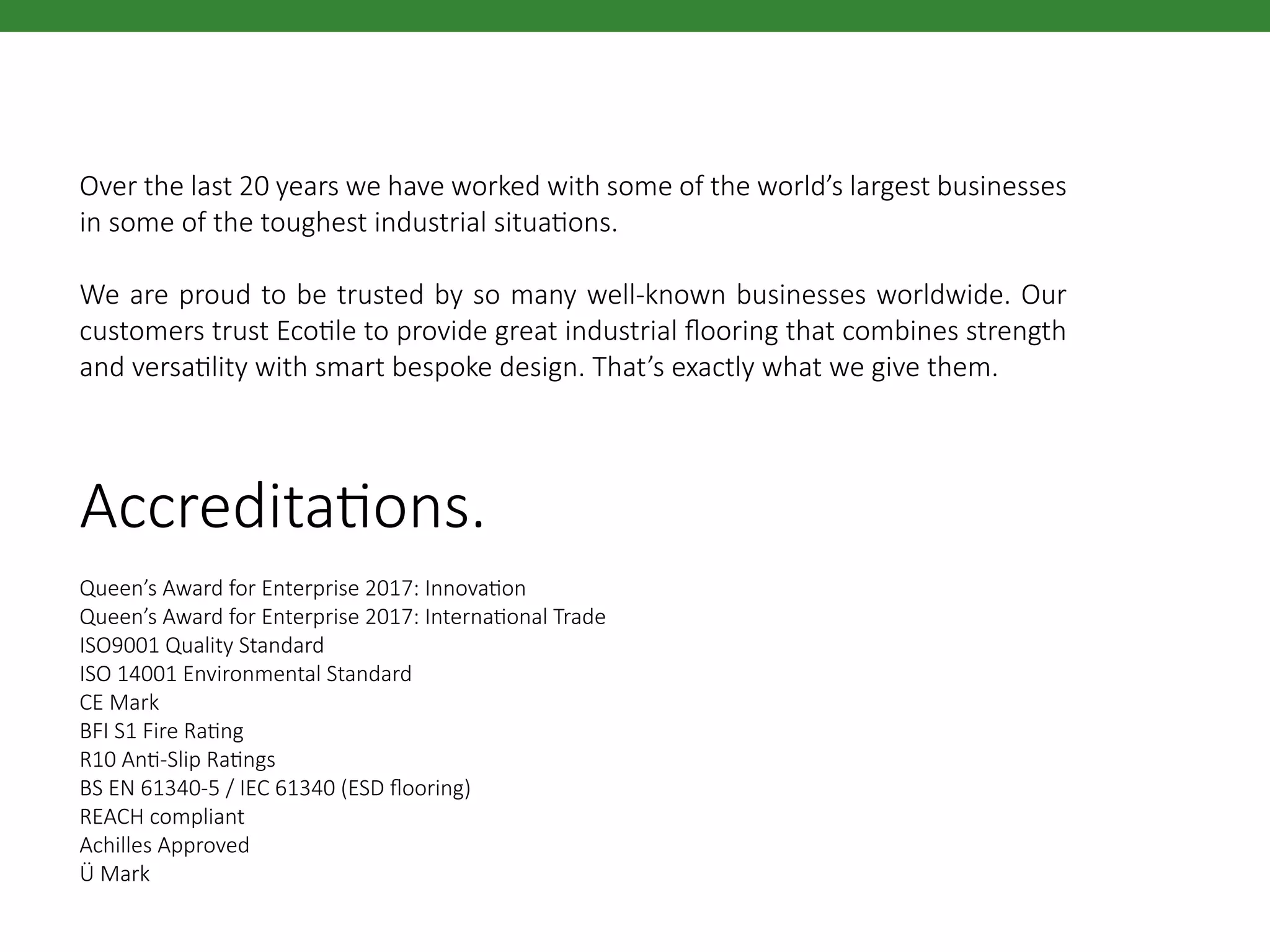 2017 Ecotile industrial flooring / interlocking floor tiles company profile | PPT