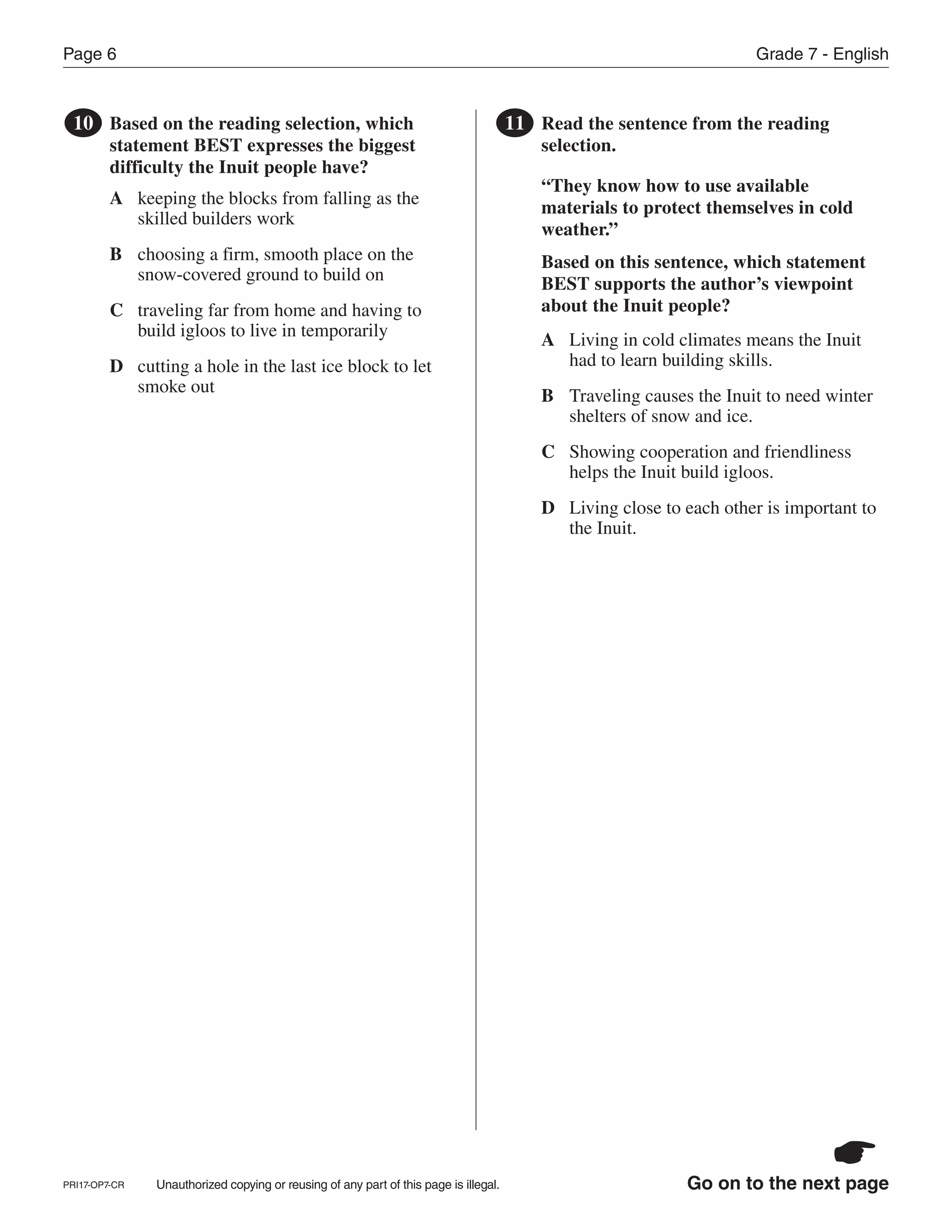 Ejercicios de práctica inglés 7 - 2017 | PDF