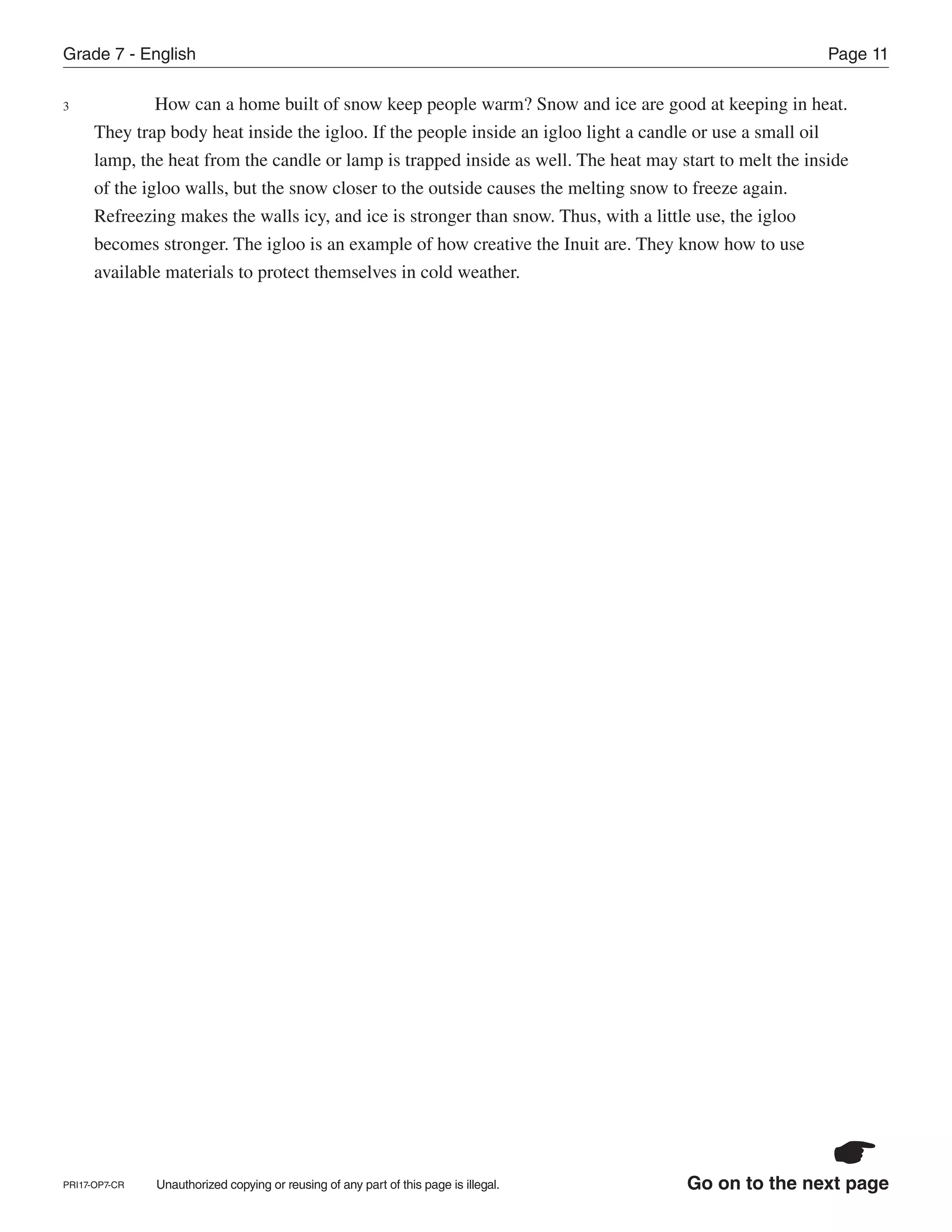 Ejercicios de práctica inglés 7 - 2017 | PDF