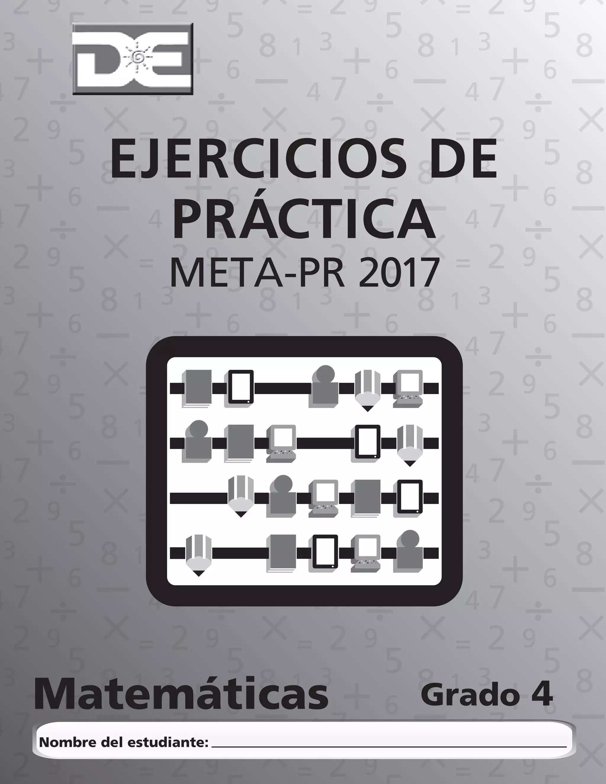 2017 ejercicios de practica matemáticas cuarto grado | PDF