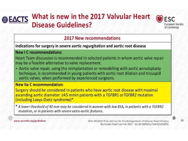 2017 esc eacts guidelines for the management of valvular heart disease | PPT