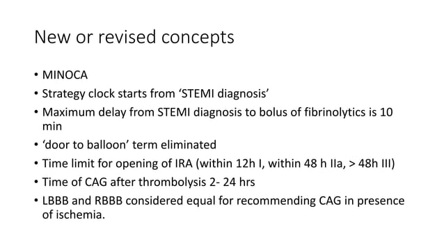 2017 esc guideline on management of stemi | PPTX | First Aid | Injuries