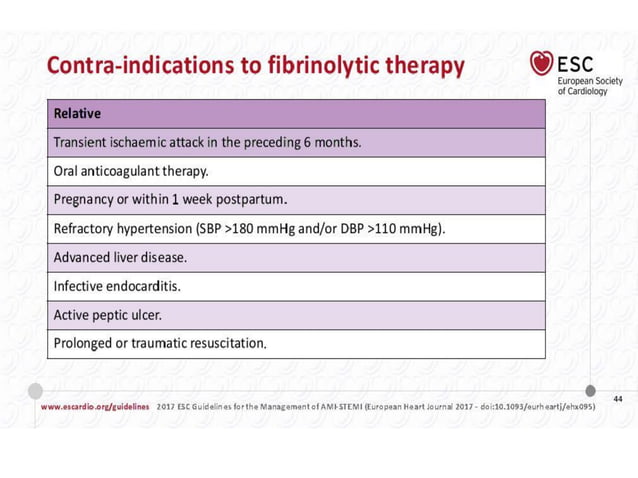 2017 esc guidelines for the management of acute myocardial infarction ...