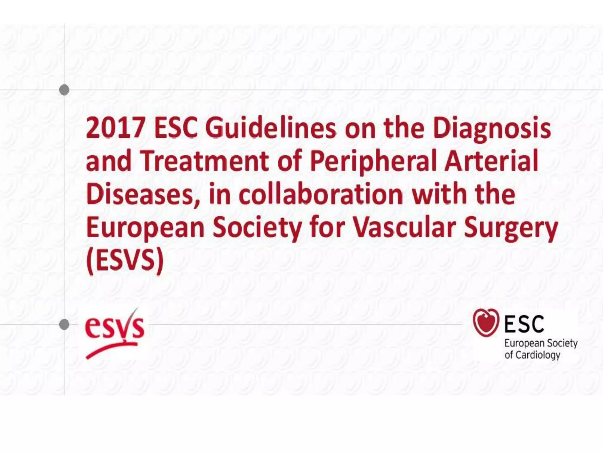 2017 esc guidelines on the diagnosis and treatment of peripheral ...