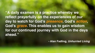 Examen | PDF | Spirituality | Religion & Spirituality