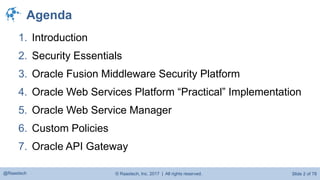 Getting Started with Security for your Oracle SOA Suite Integrations | PPT