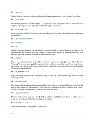 2017 Glossary Of Cartographic Terms | PDF | Geography | Science