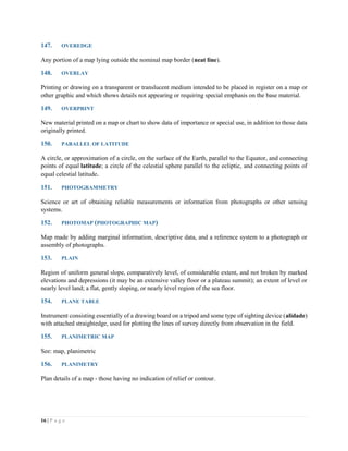 2017 Glossary Of Cartographic Terms | PDF | Geography | Science