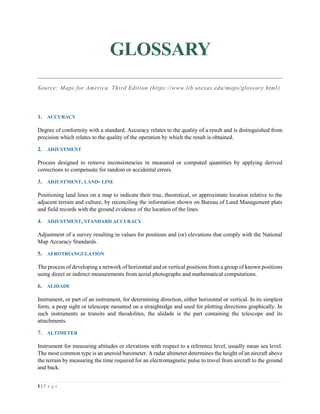 2017 Glossary Of Cartographic Terms | PDF | Geography | Science