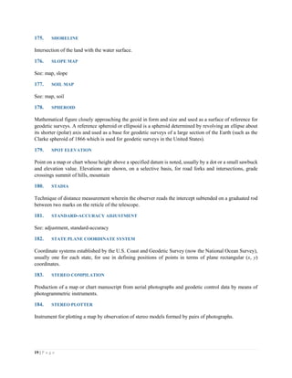 2017 Glossary Of Cartographic Terms | PDF