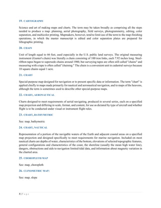 2017 Glossary Of Cartographic Terms | PDF | Geography | Science