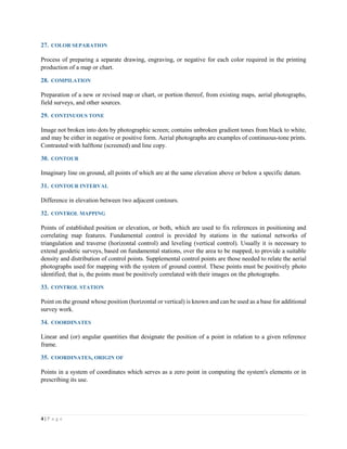 2017 Glossary Of Cartographic Terms | PDF | Geography | Science