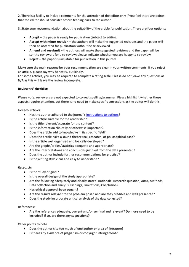 2017 guidelines for reviewers bjhc | PDF