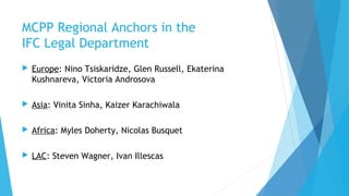 IFC Debt Mobilization: MCPP Overview | PPT