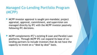 IFC Debt Mobilization: MCPP Overview | PPT